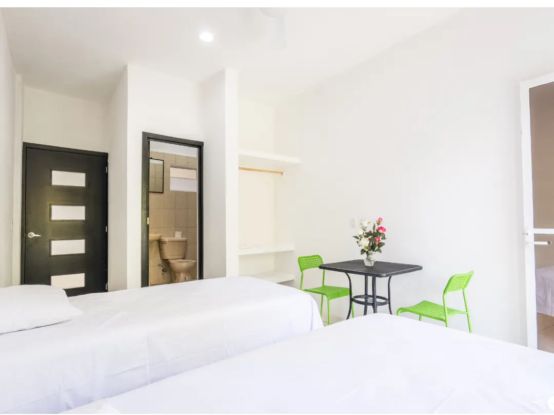 Habitación Estándar Con Dos Camas Individuales Para Una Estancia Relajada - Puerto Escondido