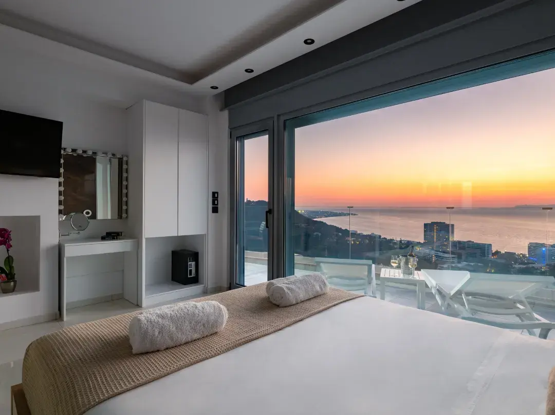 Rhodes Skyline Suite With In Door Jacuzzi Sea View - Rhodos