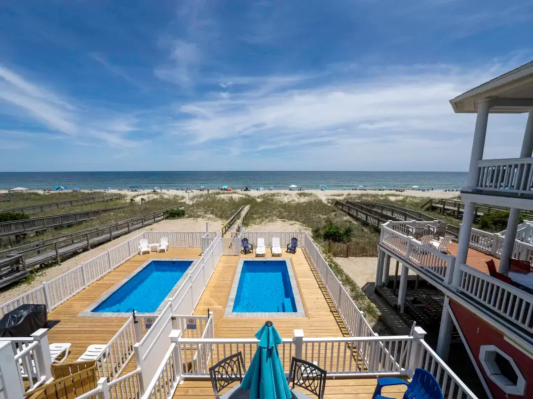 Oceanfront With Heated Pool And Stunning Views - Elegant Coastal Haven - Carolina Beach, NC