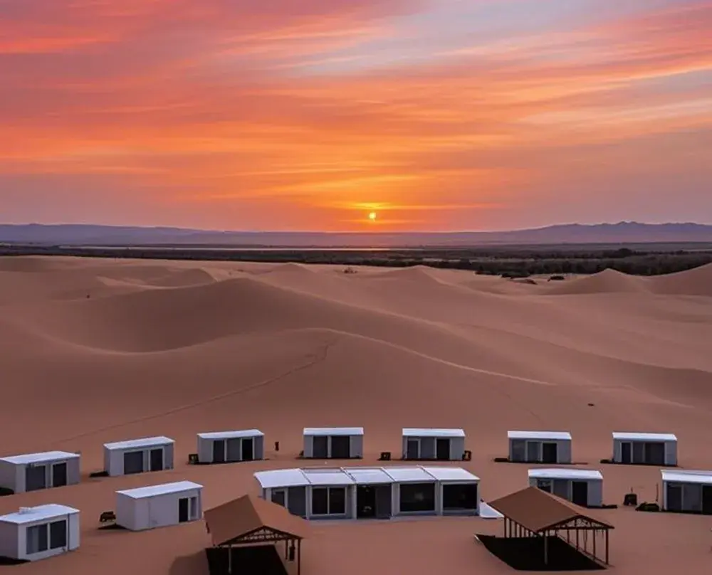 Dust Storms And The Tengger Desert Hostel Cluster - Zhongwei