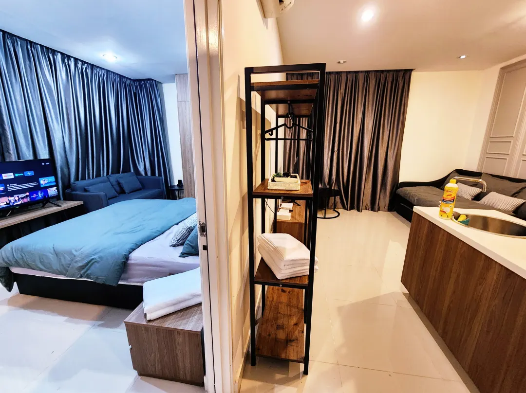 Kozi Square Connecting Room Free Wi-fi & Carpark - Kuching